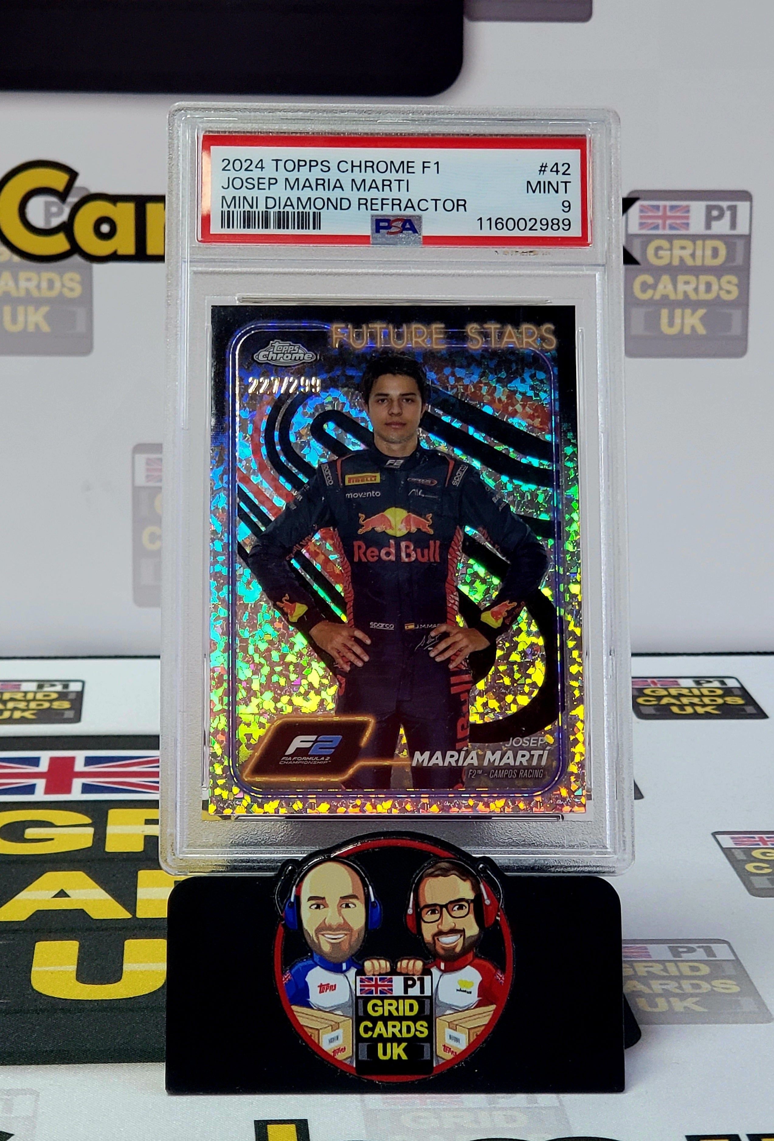Josep Maria Marti 227/299 Mini Diamond – PSA 9 #42 – Topps F1 Chrome 2 ...
