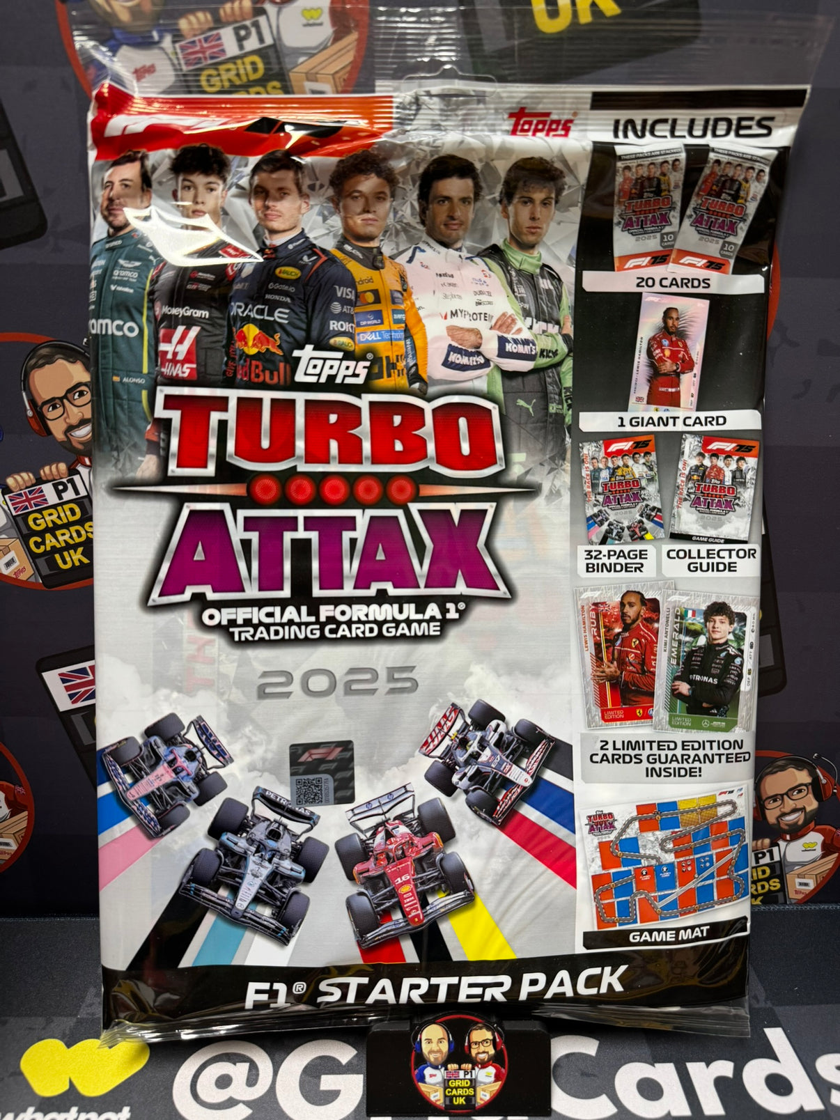 Topps F1 Turbo Attax 2025 Starter Pack (NEW UK Edition) – Grid Cards UK