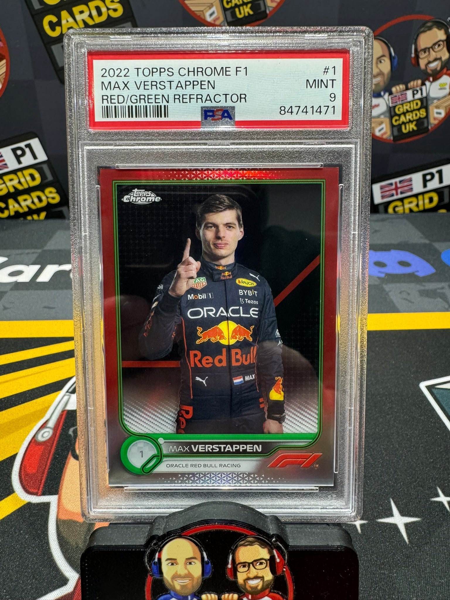 Max Verstappen Red/Green SSP #1 PSA 9 - Topps F1 Chrome 2022 Slab ...