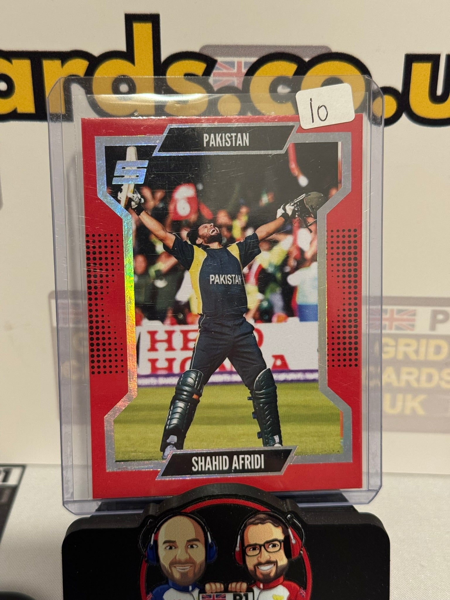 Shahid Afridi Base Red - England - Sportsnection 2025 Cricket Card ...