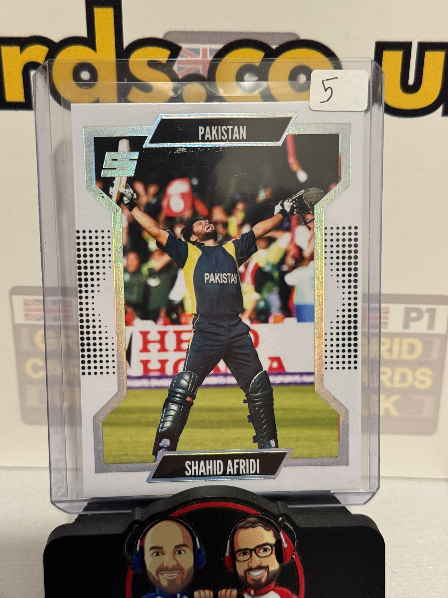 Shahid Afridi Base - Sportsnection 2025 Cricket Card – Grid Cards UK