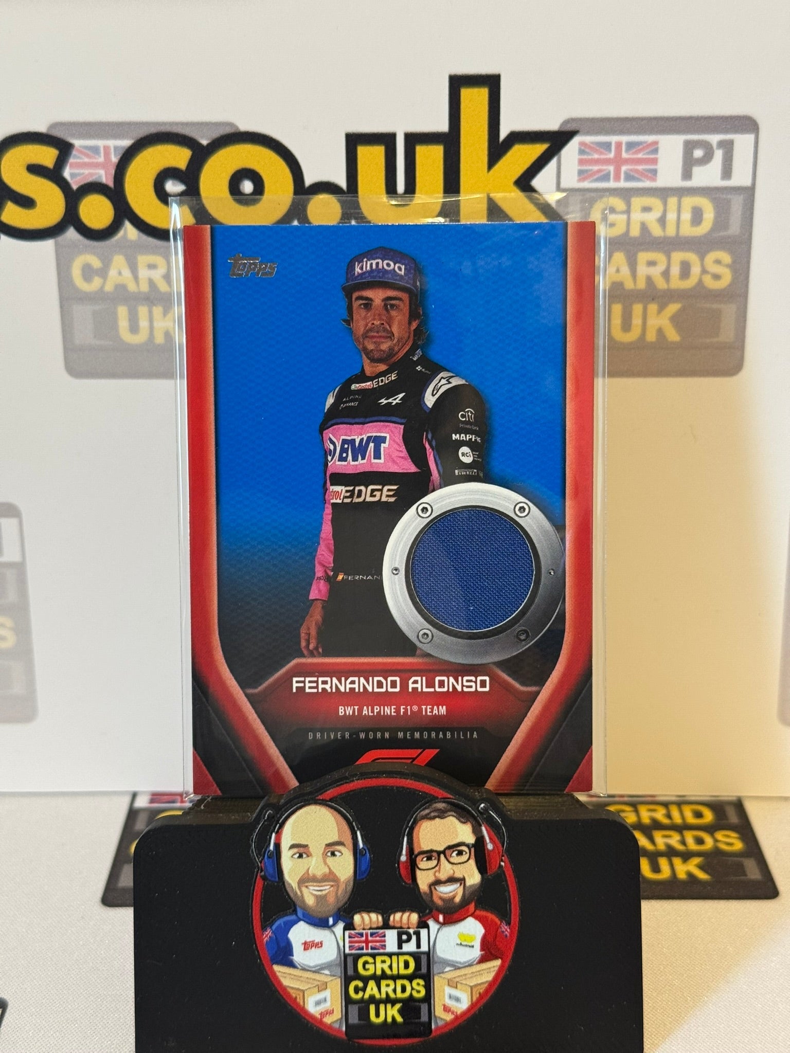 Fernando Alonso Relic Blue 48/99 - Topps F1 Flagship 2022 – Grid Cards UK